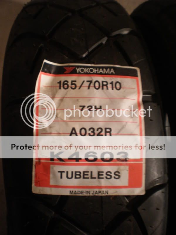 Wheels or Tyres: - 4 Brand New Yokohama Advan A032r - 165/70/r10 | RMS ...
