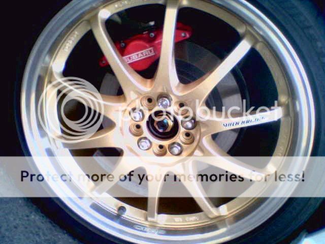 ft: 18" volk racing ce28n gold rims with polished lip for 5x100 04 sti ...