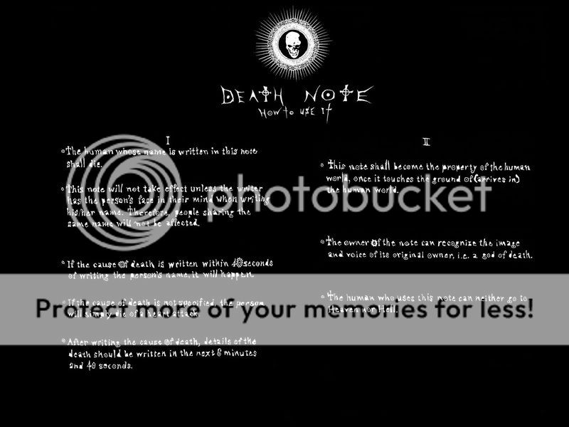 i just recieved a deathnote | Page 2 | Kira: the Death Note Guild Main ...