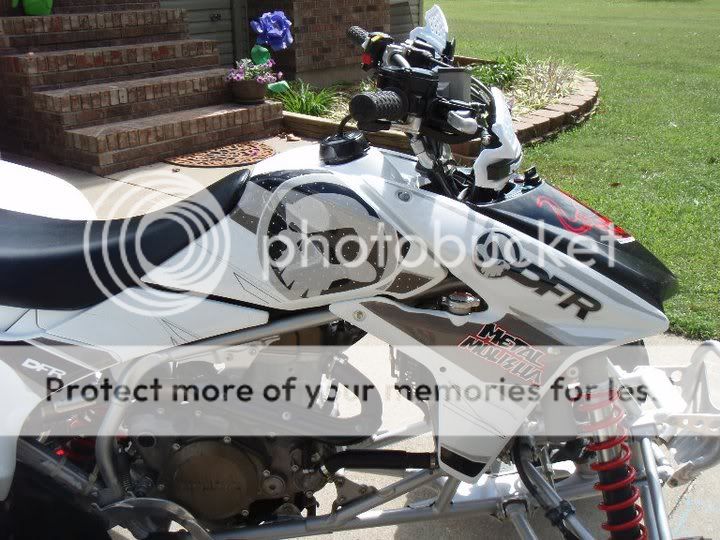 My New White Fo~Fitty...few mods | Honda TRX 450R