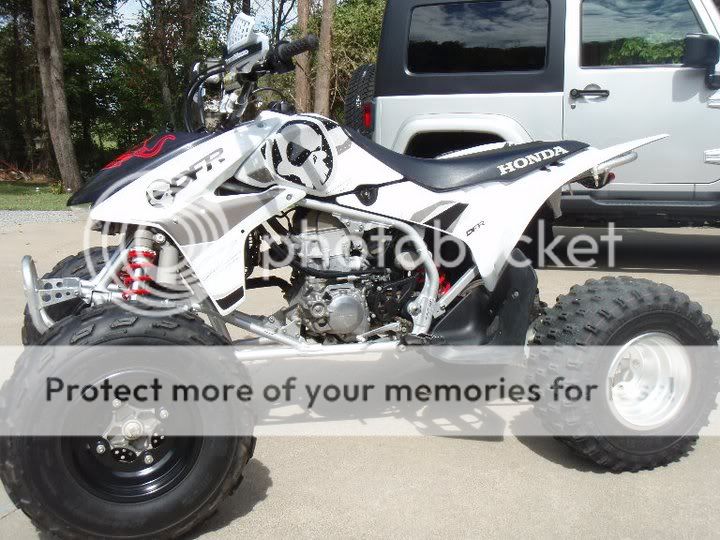 My New White Fo~Fitty...few mods | Honda TRX 450R
