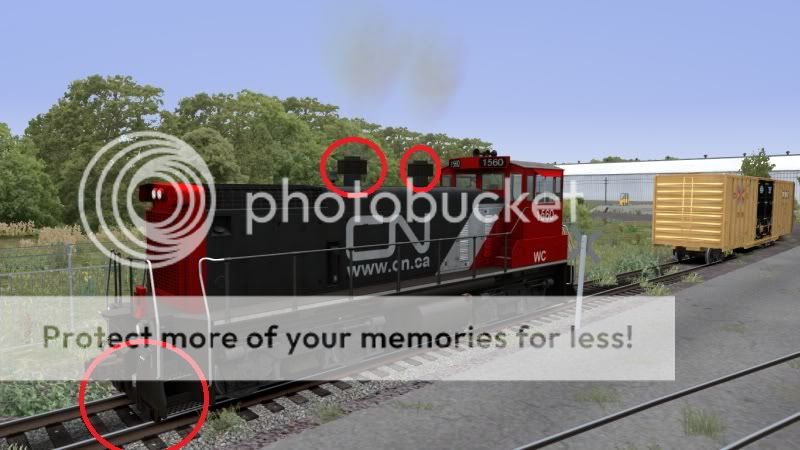 Ditch lights SP SW1500 - TrainSim.Com