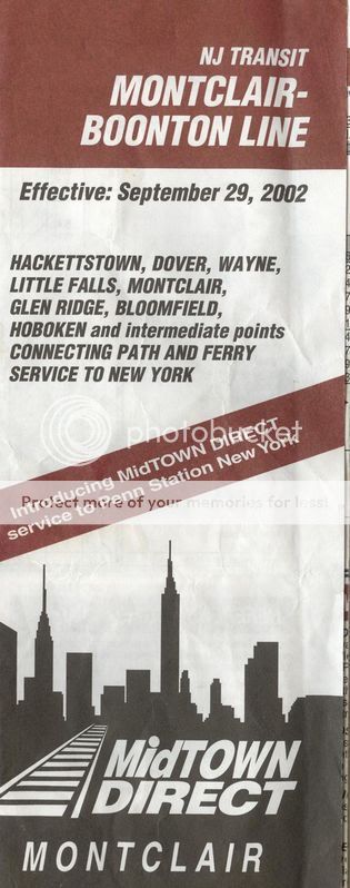 Former Boonton Line/Timetable Redesigns - RAILROAD.NET